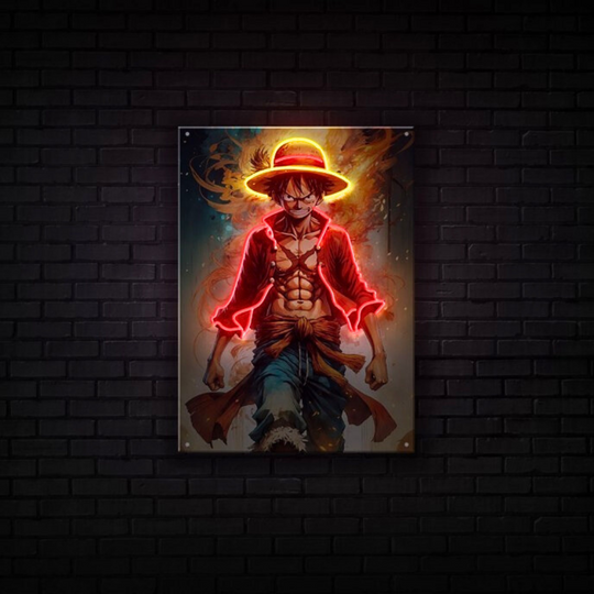 Luffy Neon Canvas – MyNakama