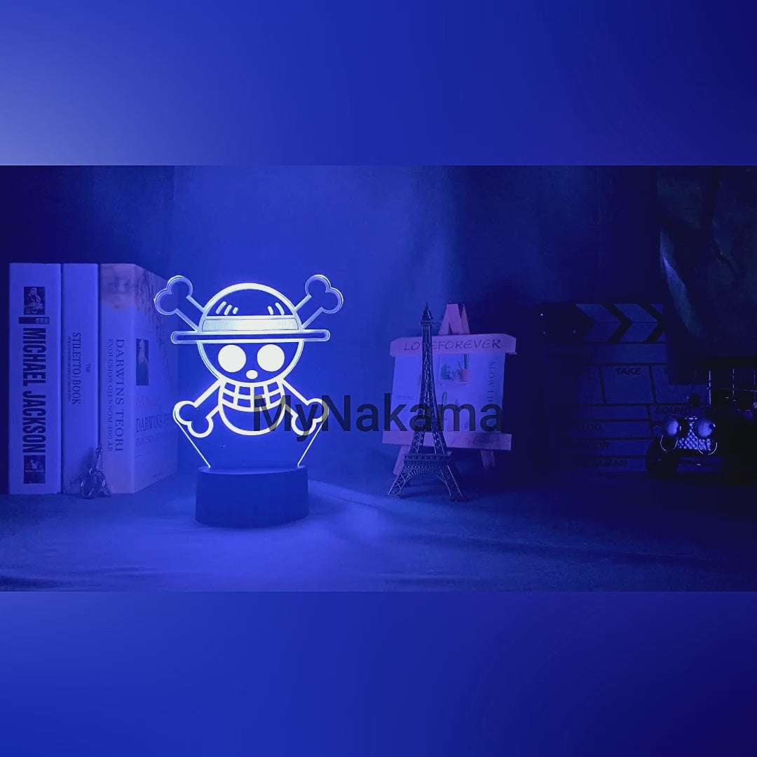One Piece Logo 3D LED Illusion Lamp – MyNakama